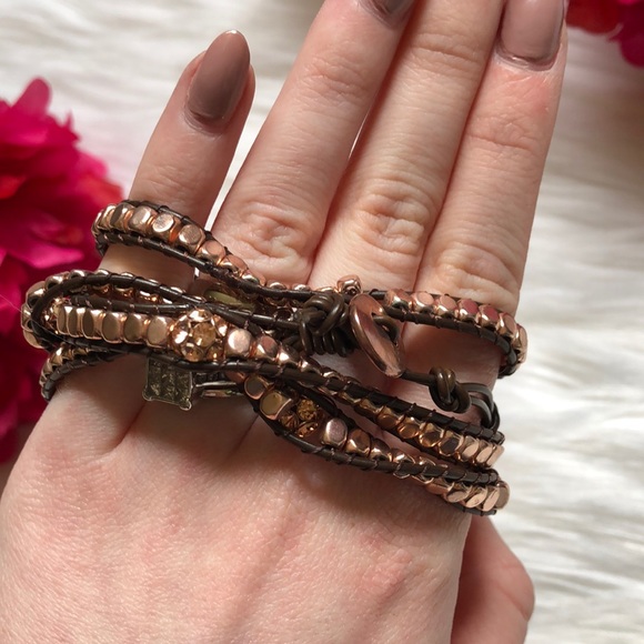 Paper Destiny | Jewelry | Rose Gold Wrap Bracelet | Poshmark